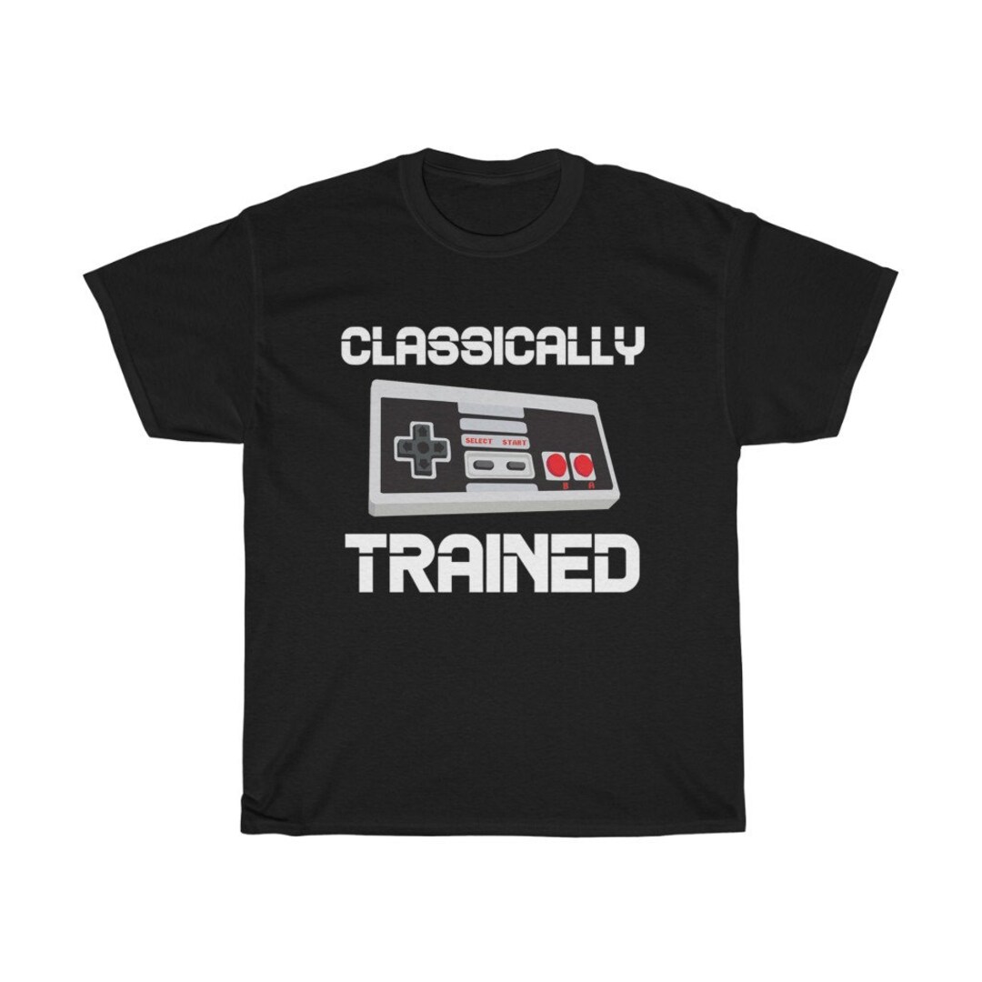Classically Trained Gamer Shirt: Vintage Gaming System Tee - Etsy