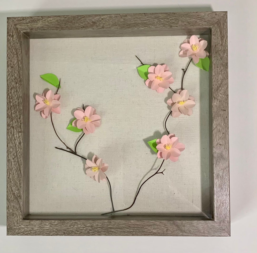 Shadow Box Cherry Blossom Tree - Etsy