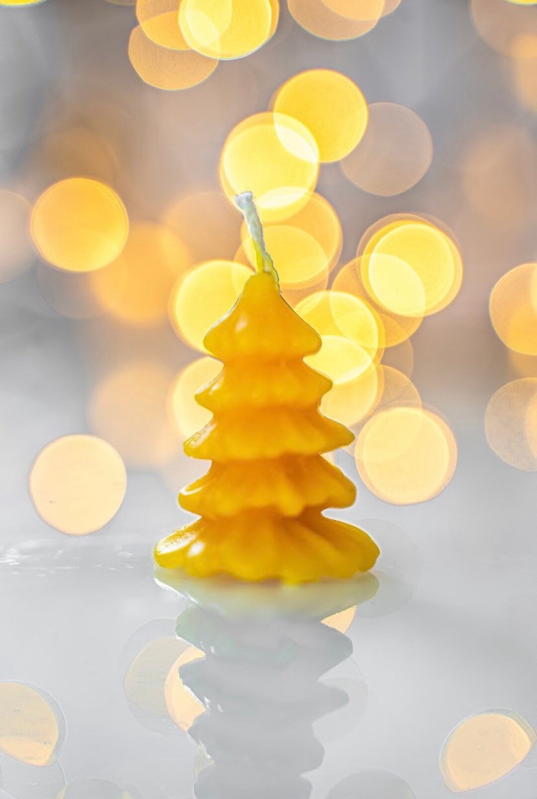Little Christmas Tree Beeswax Candle - Etsy