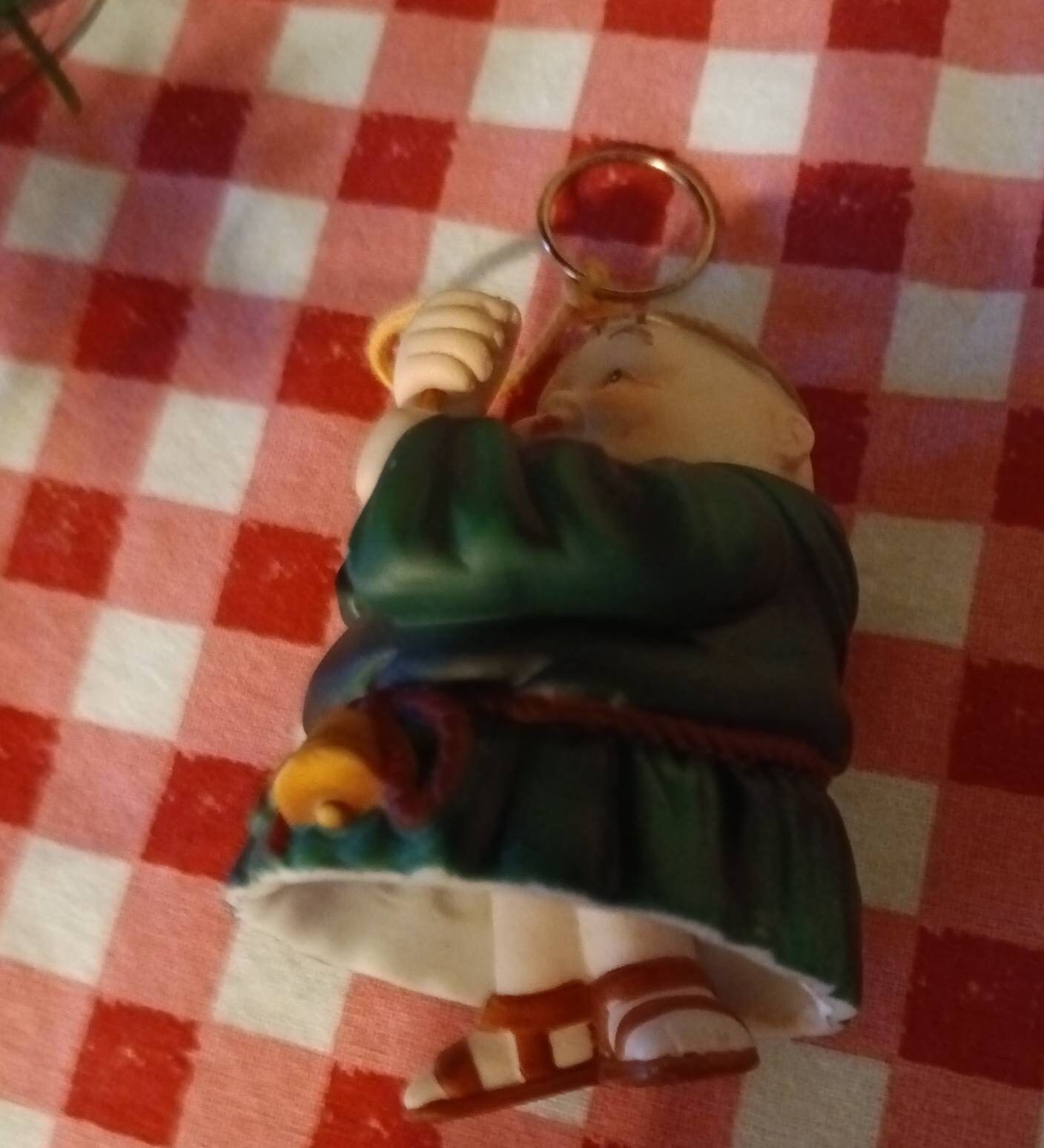 2 Green Friar Monk Christmas Bell Ornaments Dept 56 - Etsy