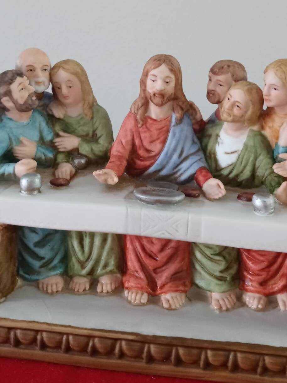 Lefton Last Supper Figurine Rare - Etsy
