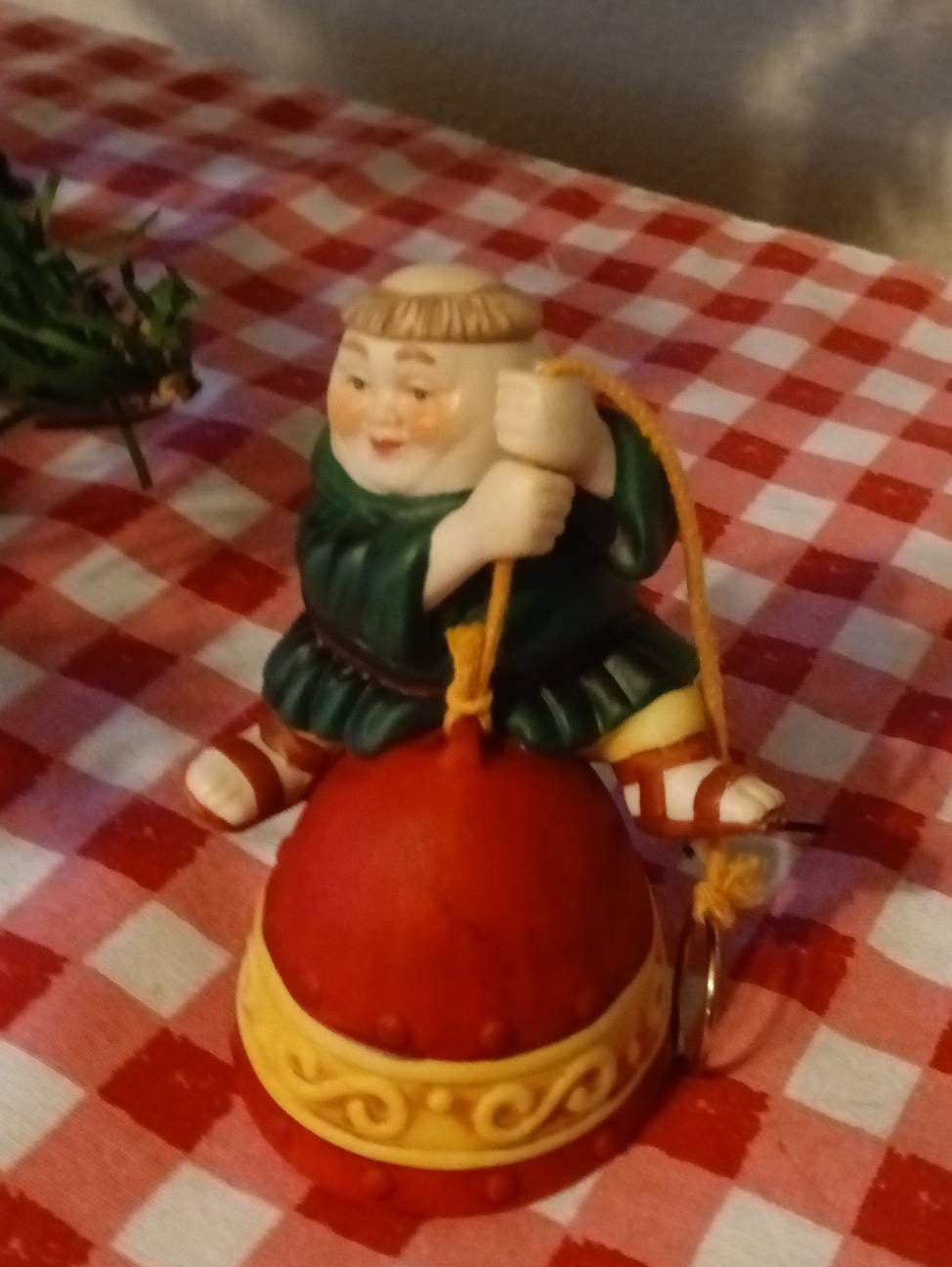 2 Green Friar Monk Christmas Bell Ornaments Dept 56 - Etsy