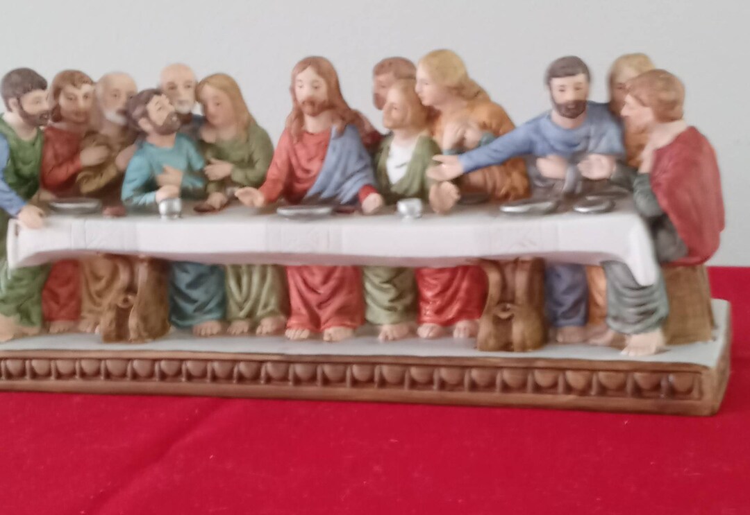 Lefton Last Supper Figurine Rare - Etsy