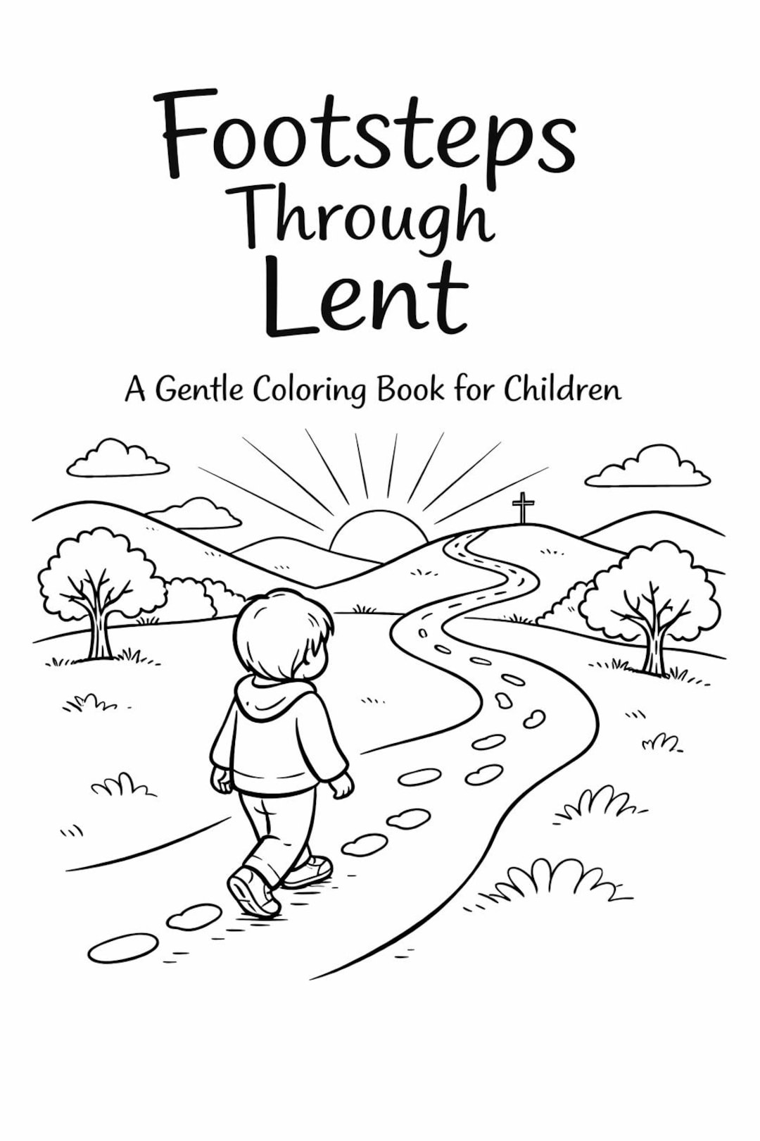 Footsteps Through Lent A Gentle Coloring Book for Children - Etsy