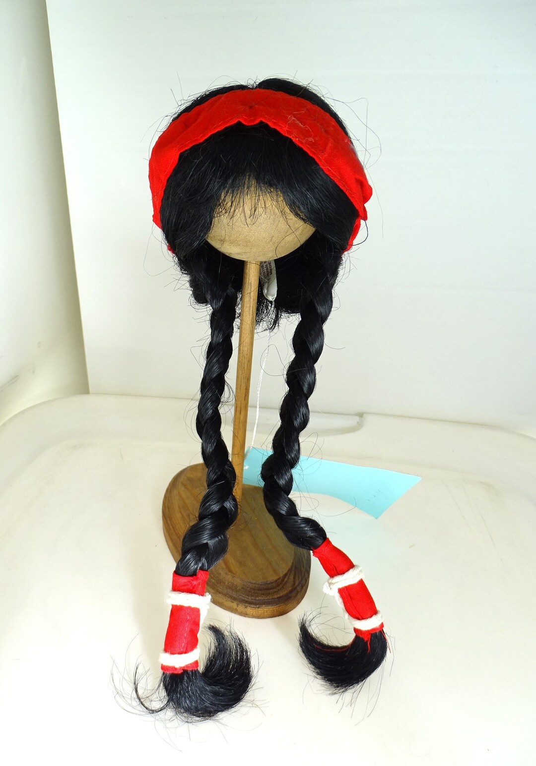 Indian Princess Black Braids Doll Wig Native American Size 10-11 - Etsy