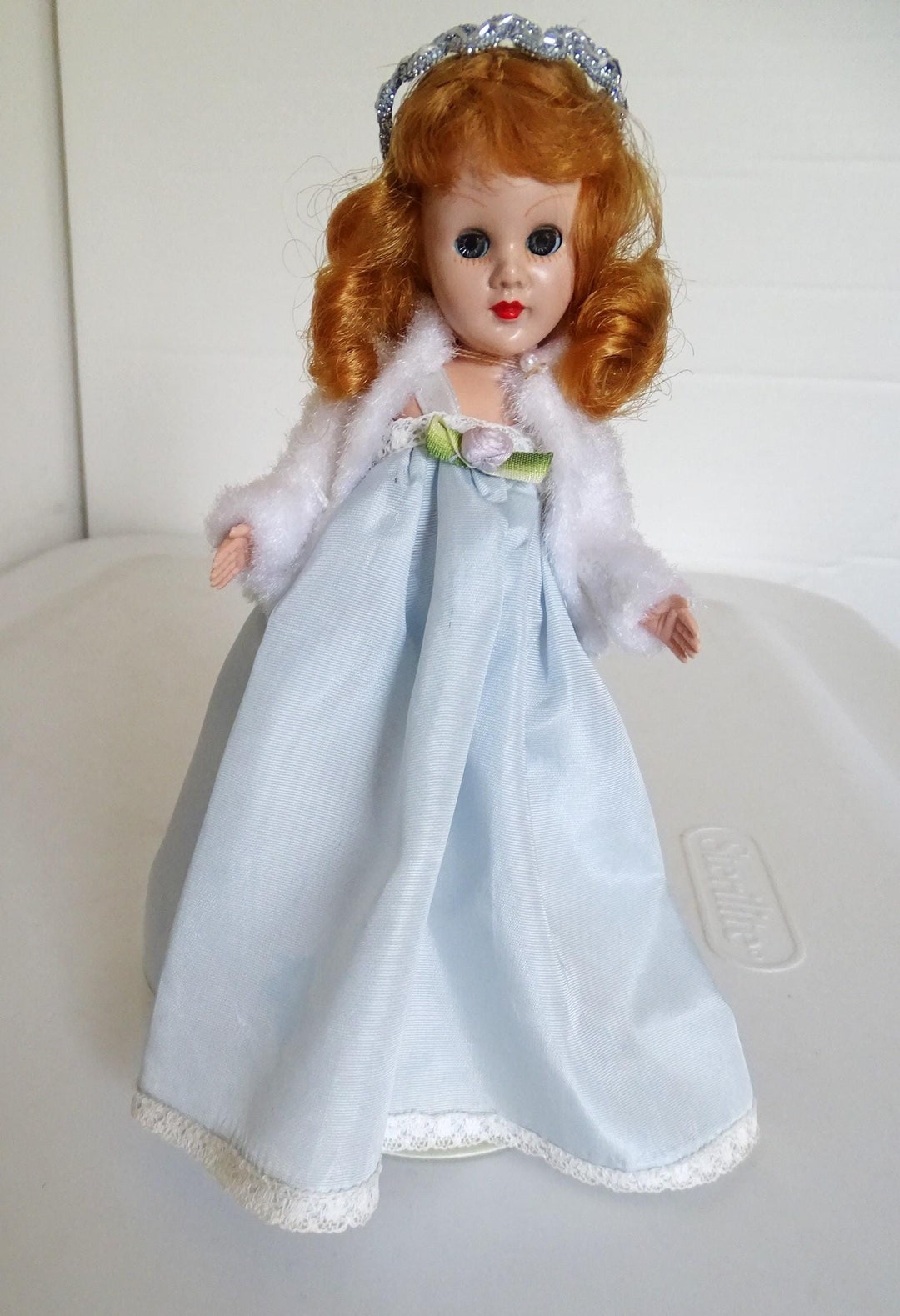 Vintage 1950's Richwood 8" Sandra Sue Strung Hard Plastic in Gown W ...