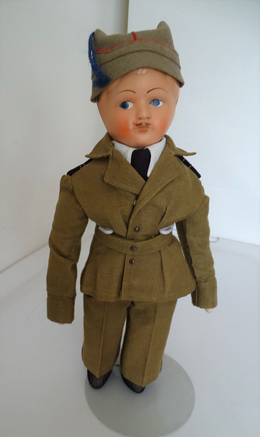Vintage 13" Composition Soldier Army American Legion W/mustace All ...