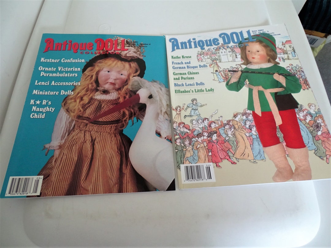 Antique Doll Collector Magazine Lot of (2) May 2001, June 2007 Kruse ...