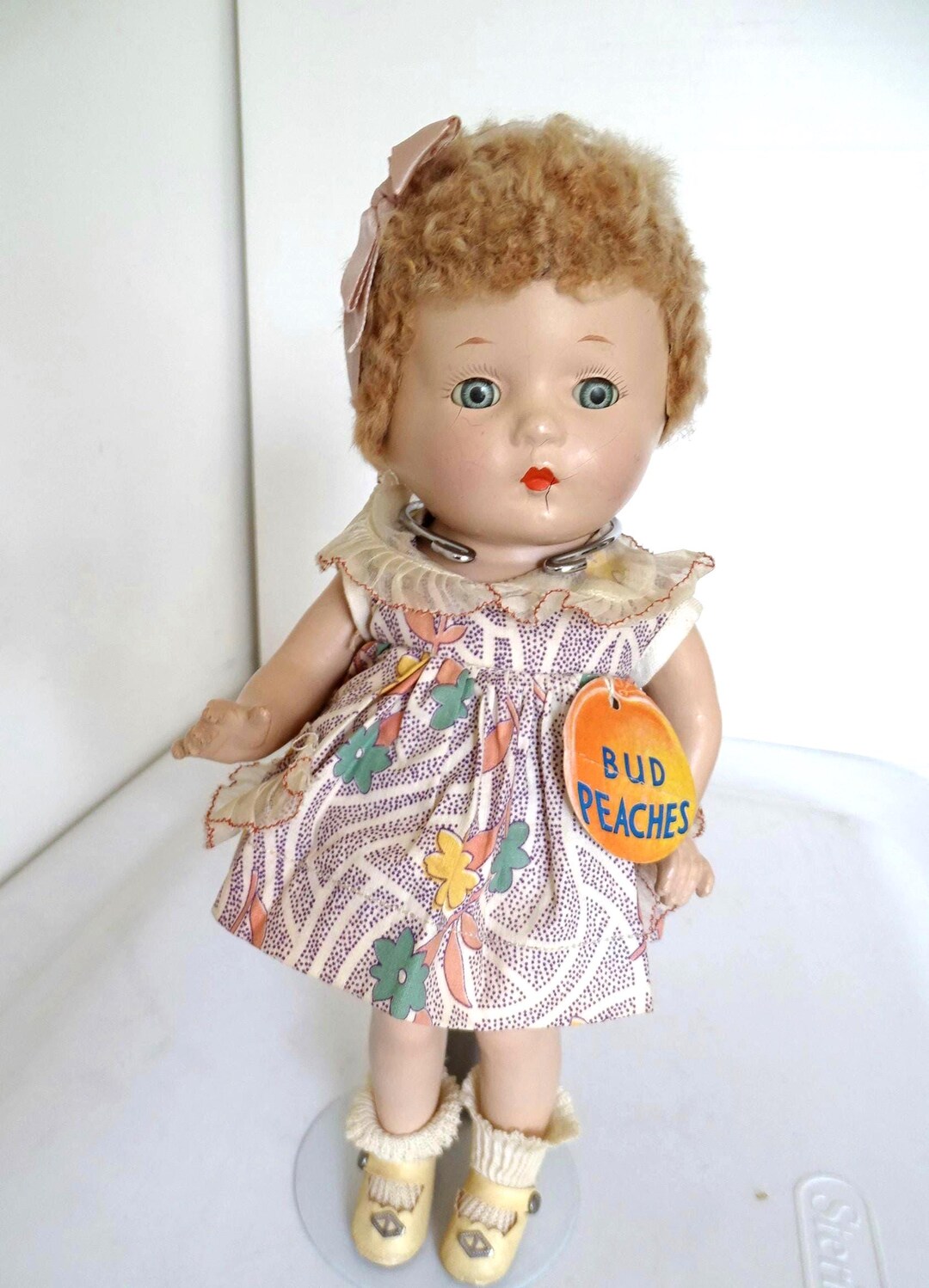 Vintage 1928 Madame Hendren 11" Bud Peaches Composition Patsy Type Girl ...