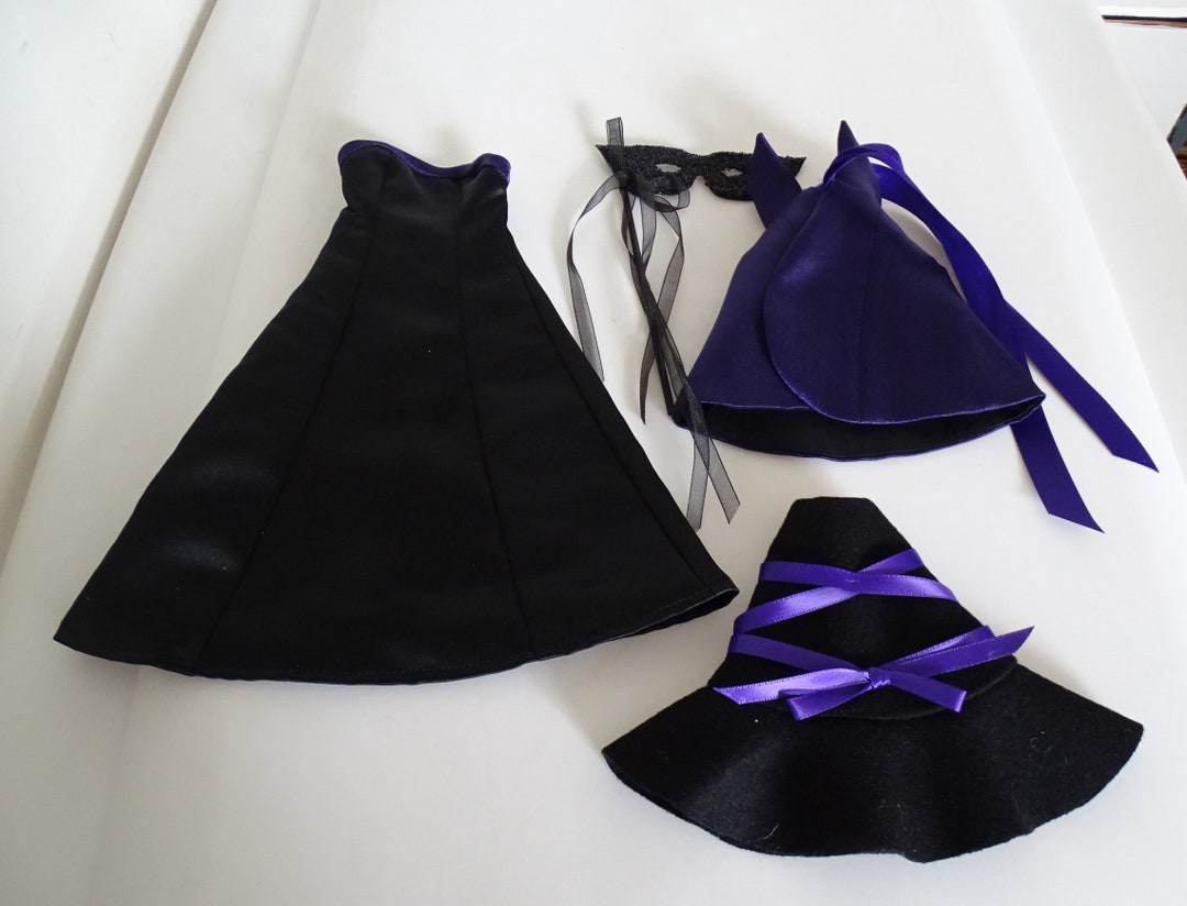 Modern Mary Hoyer Witch Costume Satin Gown and Cape Halloween - Etsy