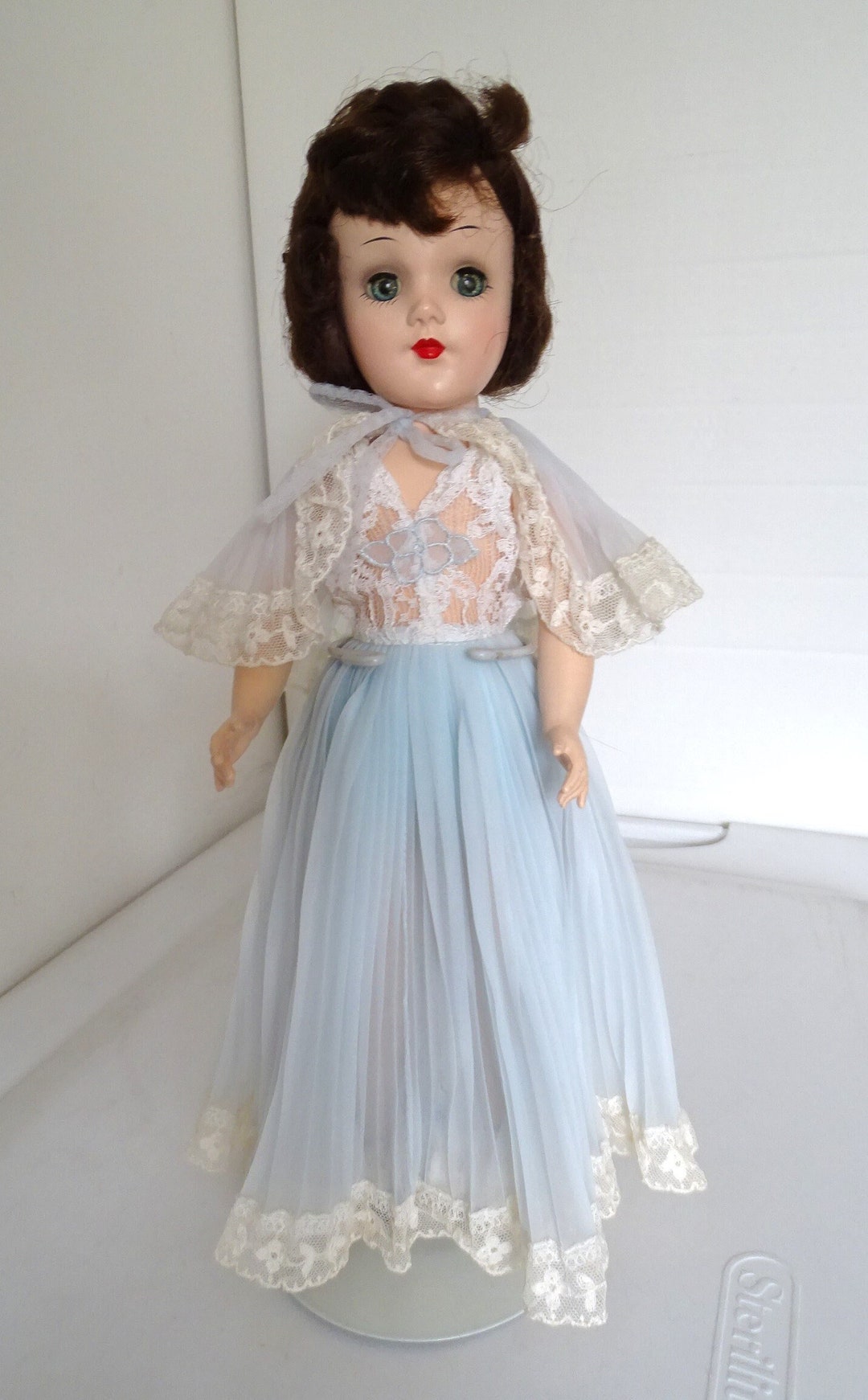 Vintage 1950's Mary Hoyer 14" Brunette Hard Plastic in Tagged Negligee ...