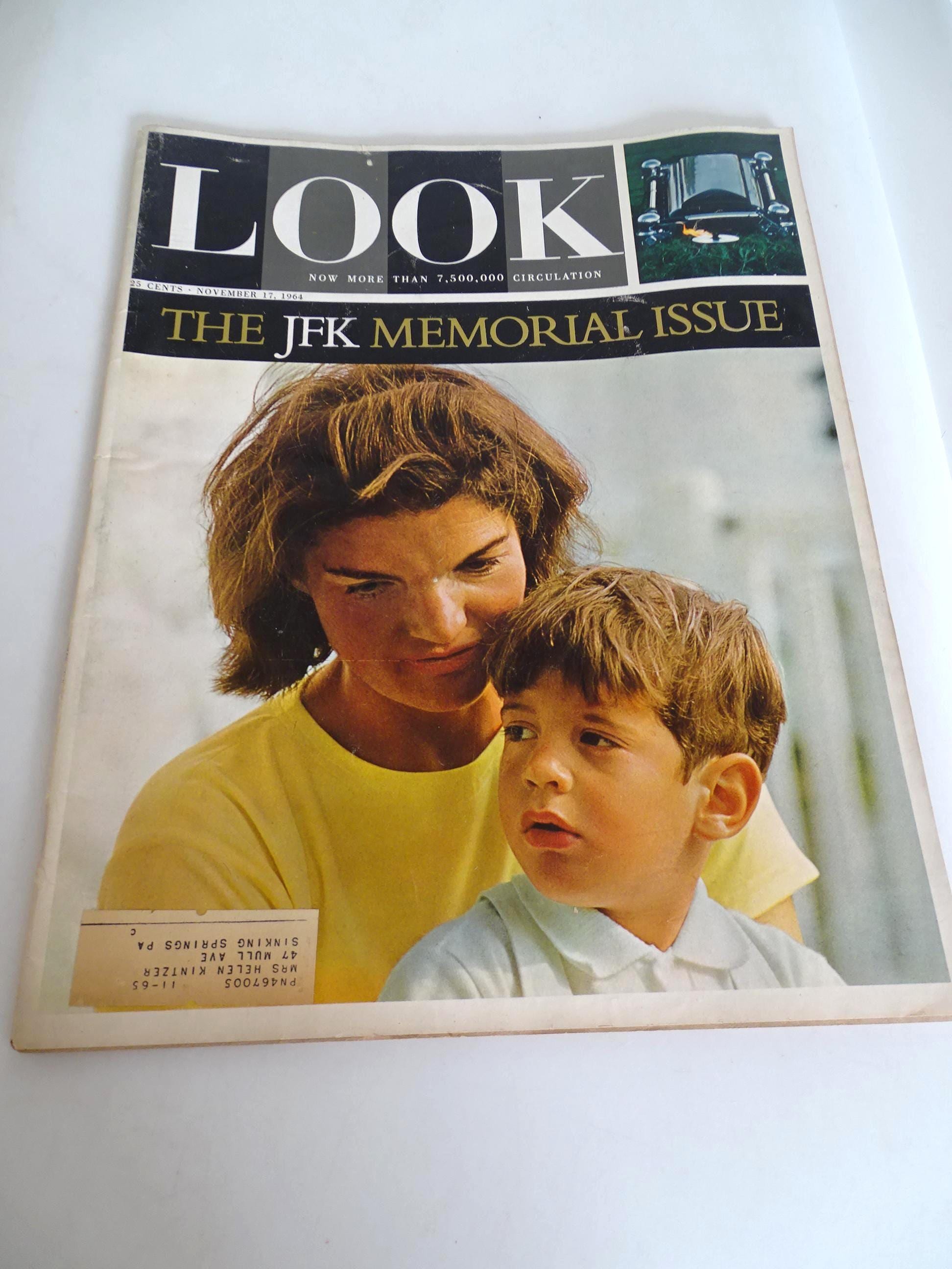 Look Magazine JFK John Kennedy Memorial Issue W/jackie & John John Nov ...