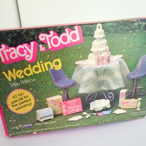 Vintage 1983 Mattel Tracy & Todd Wedding Play Paks Set W/box - Etsy