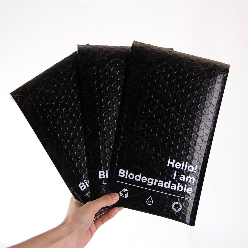 Eco Friendly Biodegradable Bubble Mailers 25 Units Etsy