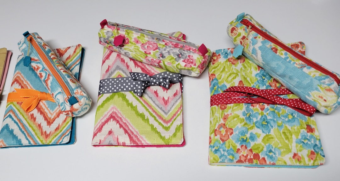 Journal Cover With Matching Pencil Case - Etsy