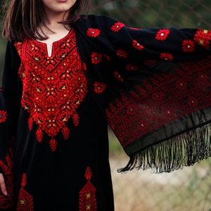 Palestinian Tatreez Embroidery Scarves Scarf - Etsy