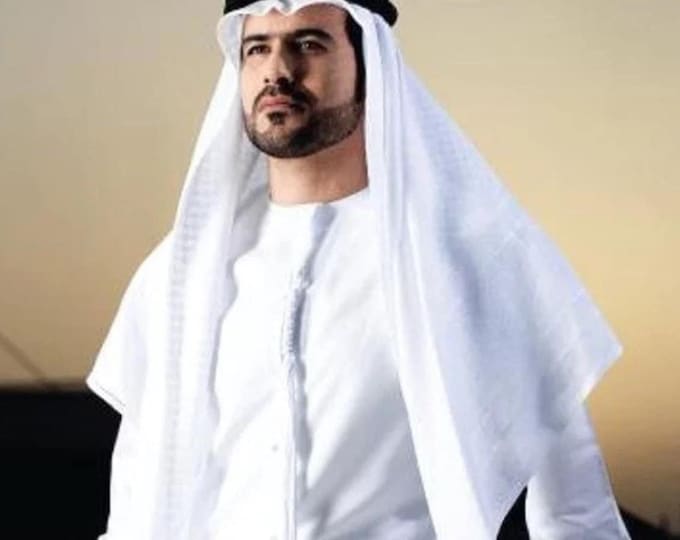 Mens Ready Made White Arab Hat Ghutra Keffiyeh - Etsy
