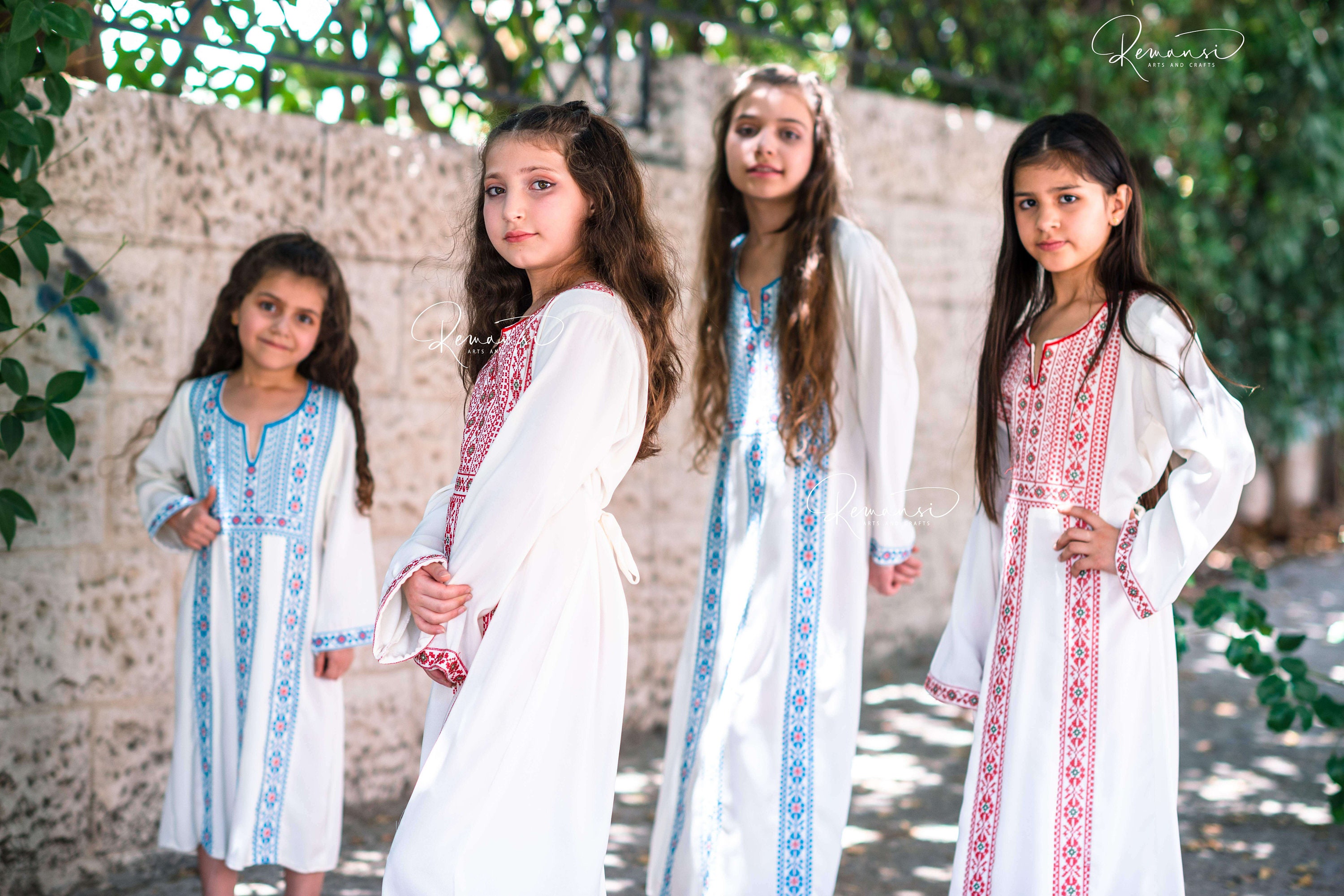 Palestinian Mediterranean Traditional White Tatreez - Etsy