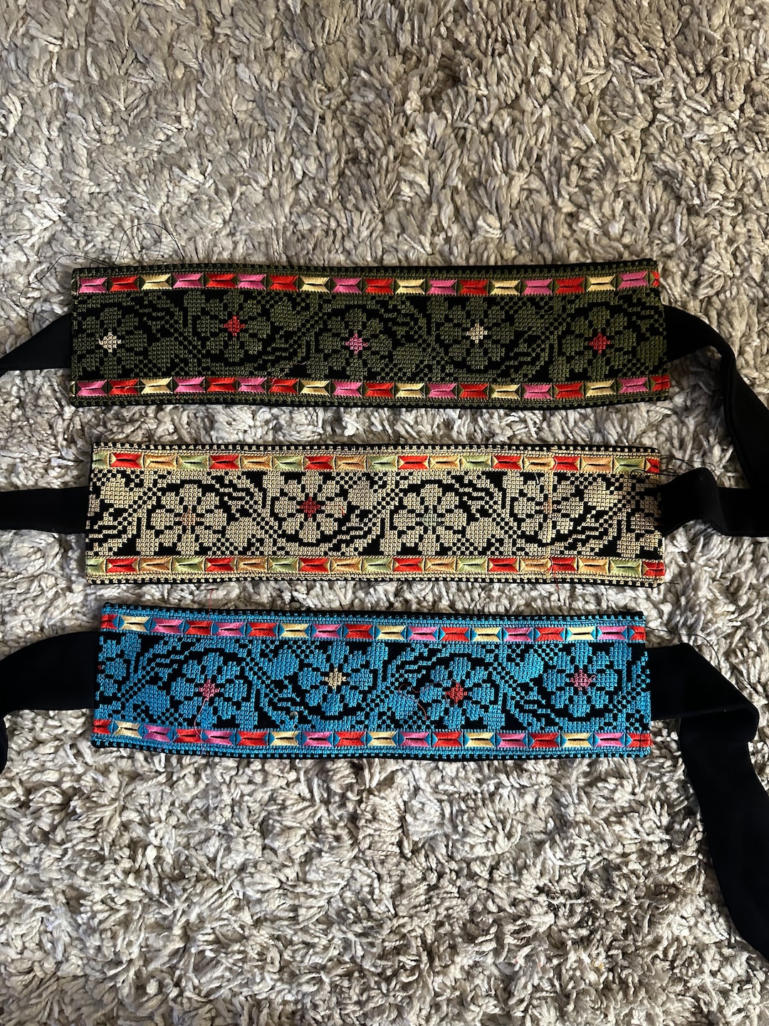 Palestinian Jordanian Embroidery Tatreez Belt - Etsy
