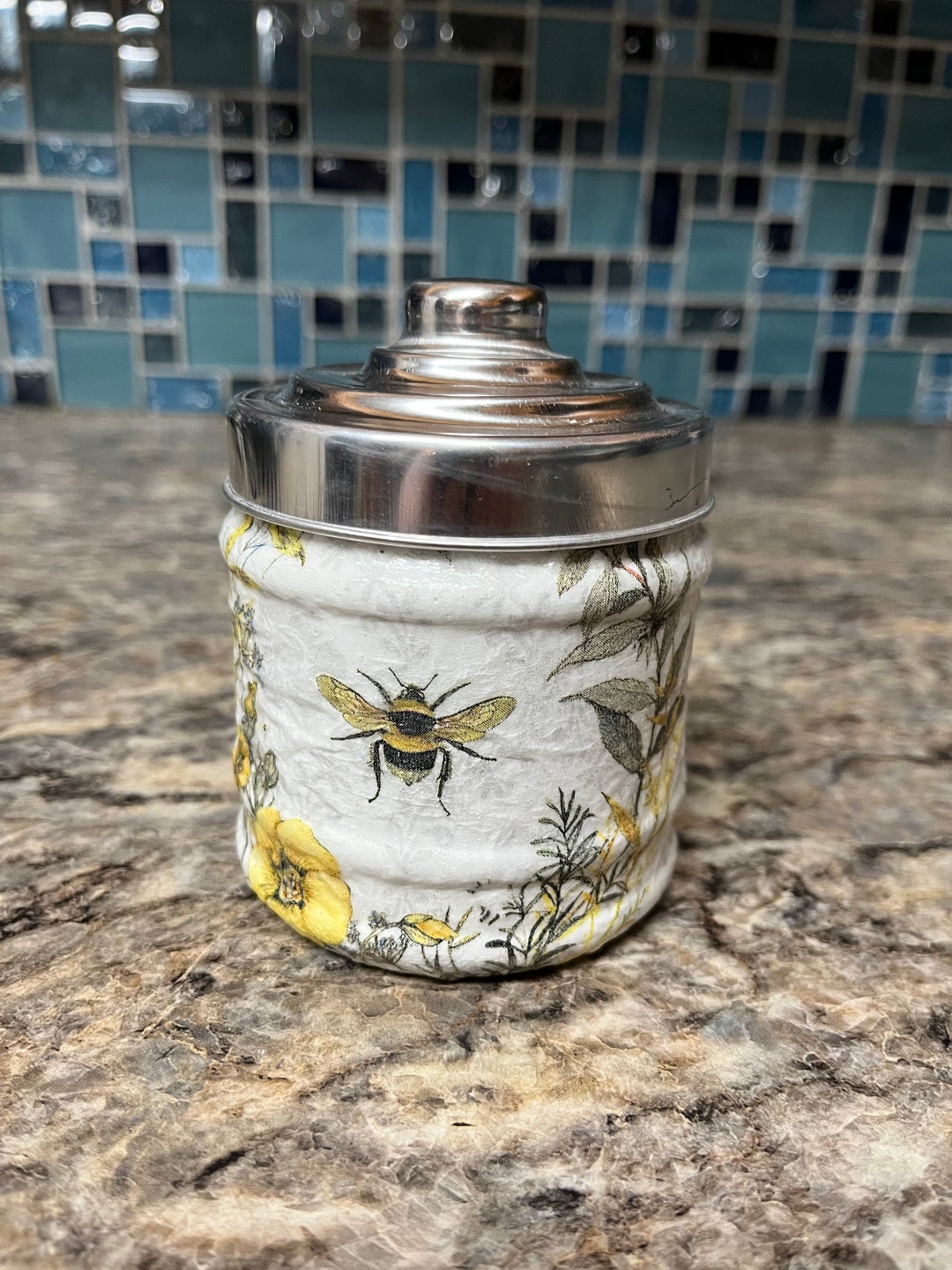 Bee Bathroom Accessories Jar - Etsy