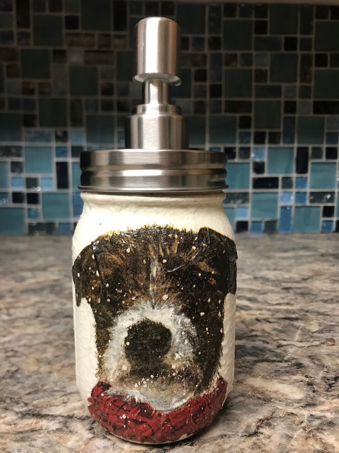 Terrier Dog Mason Jar Soap Dispenser - Etsy