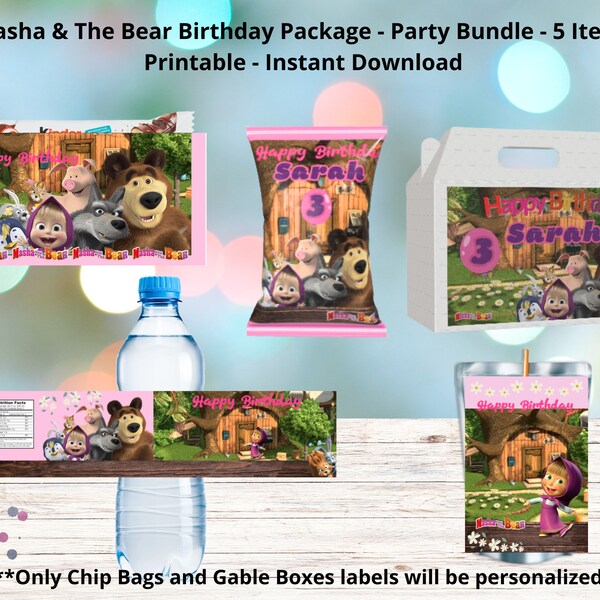 Masha and the Bear - Etsy