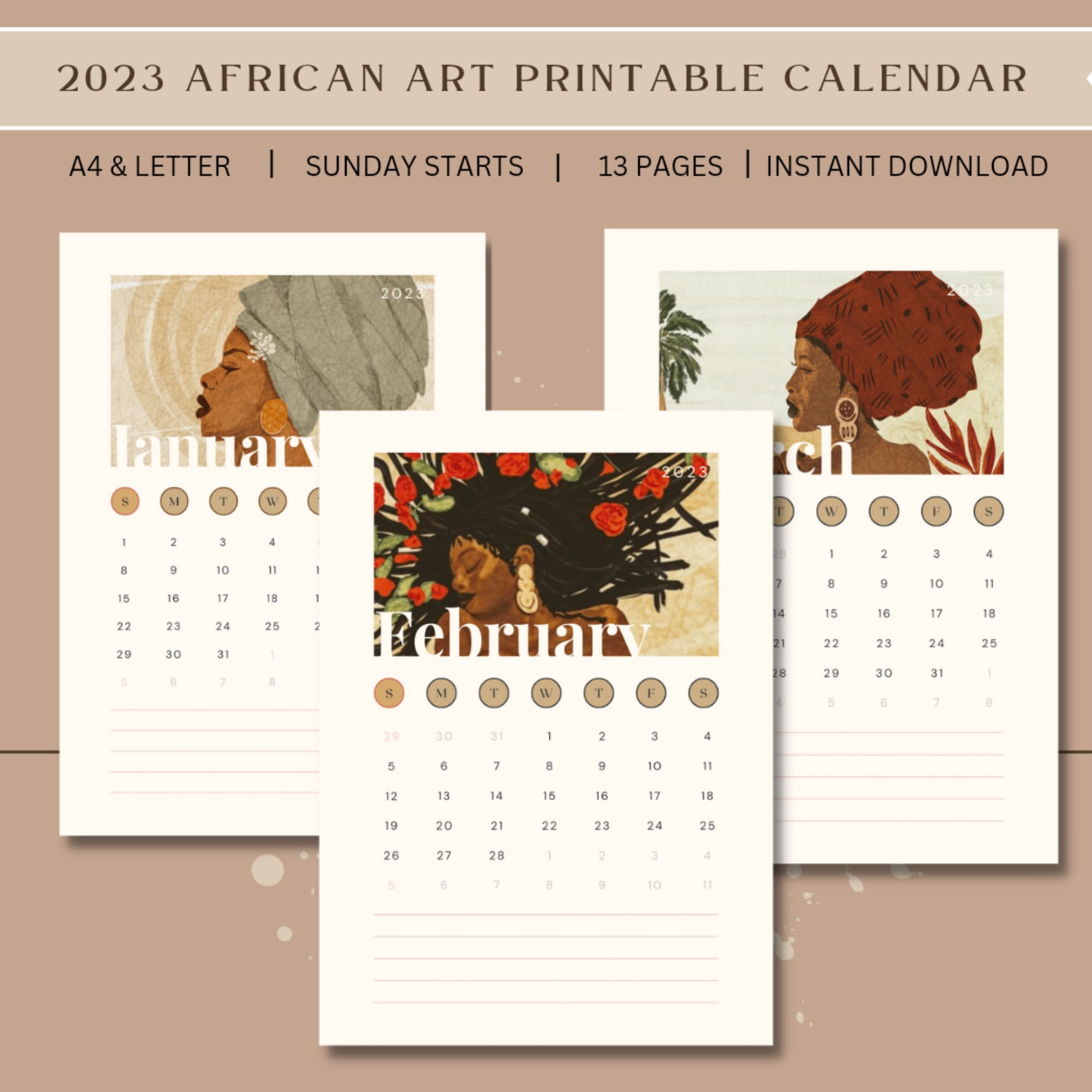 Namibian Women Calendar
