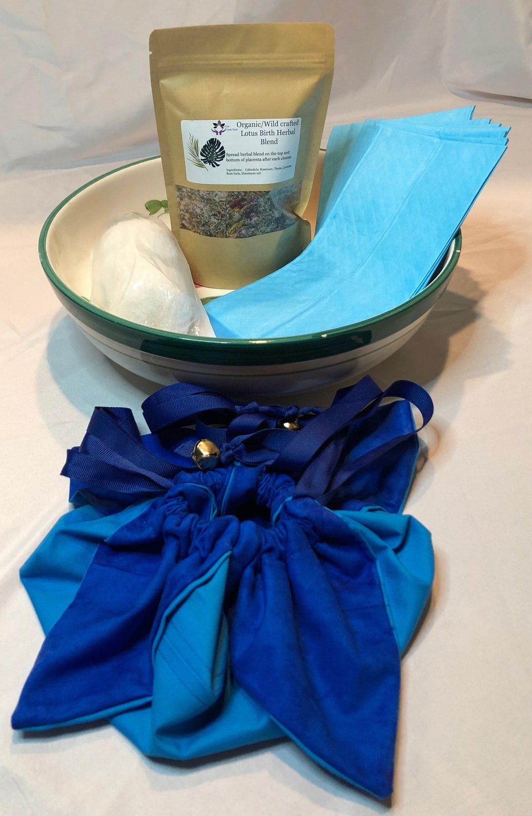 100% Cotton Lotus Birth Placenta Bag Kit - Etsy