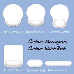 Custom Photographs Wrist Rest, Custom Photo Mousepad, Personalised ...