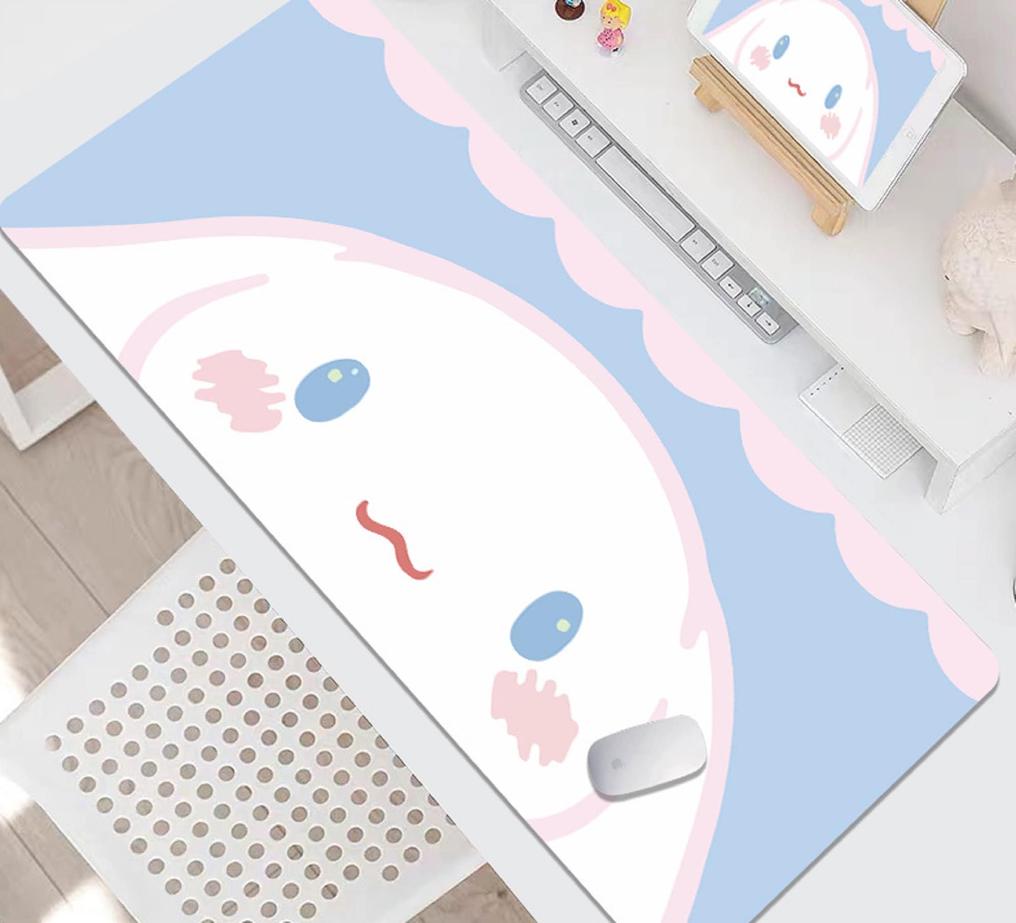 Floral Desk Mat Kawaii Mouse Pad Large Desk Mat Art Desk - Etsy