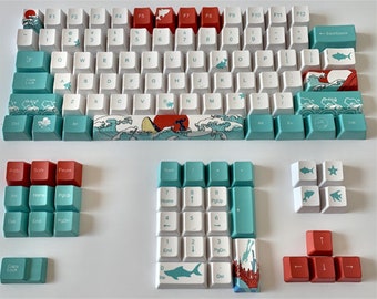 Coral Sea Keycaps - Etsy