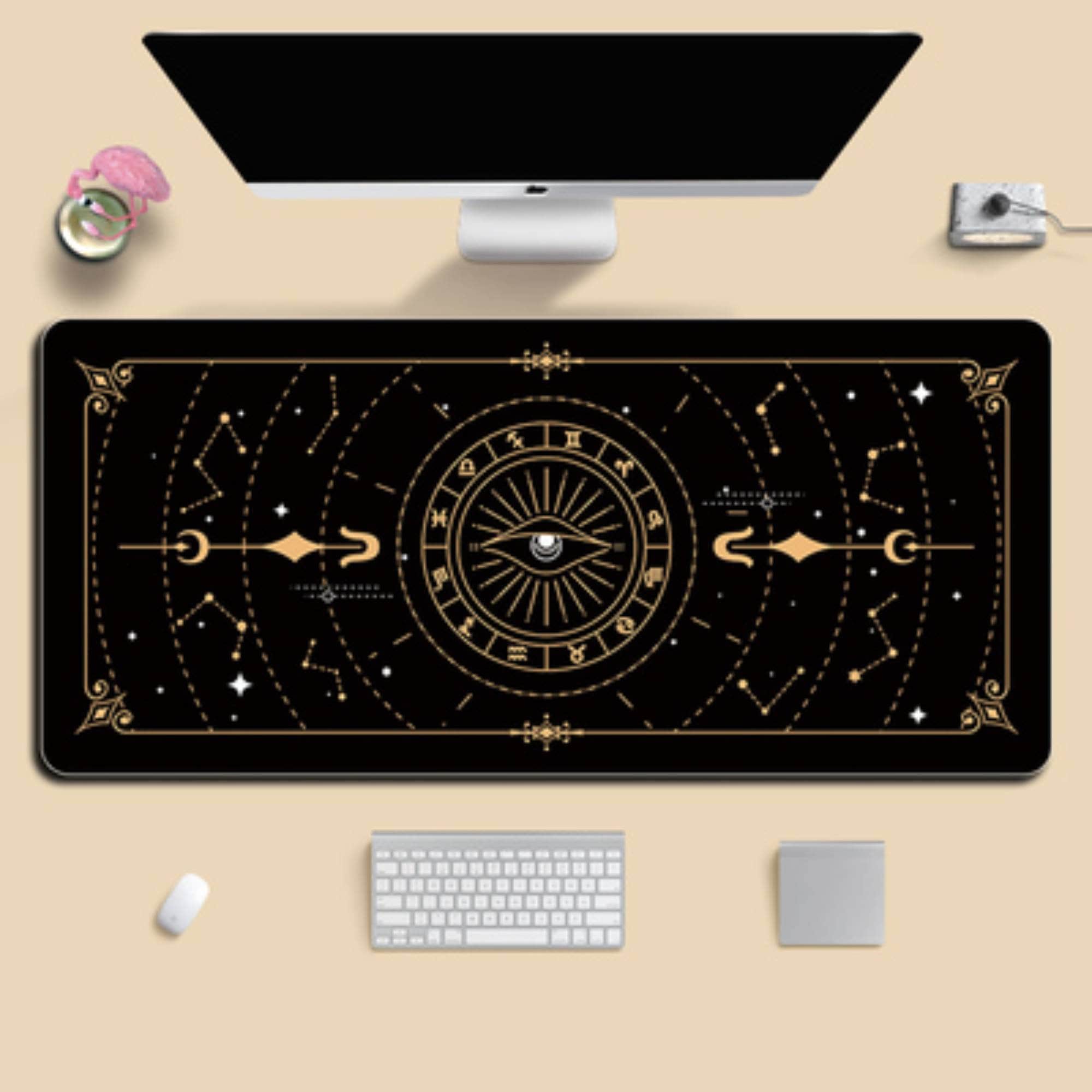 Pink Magic Desk Mat, Gaming Large Mouse Pad, Purple Mousepad, Keyboard ...