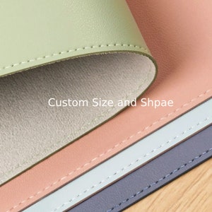 Large Custom Size Desk Mat, Office Desk Mat, Leather Waterproof Desk ...