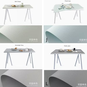 Brown Custom Desk Mat, Leather Desk Mat, Custom Size Desk Pad, Large ...