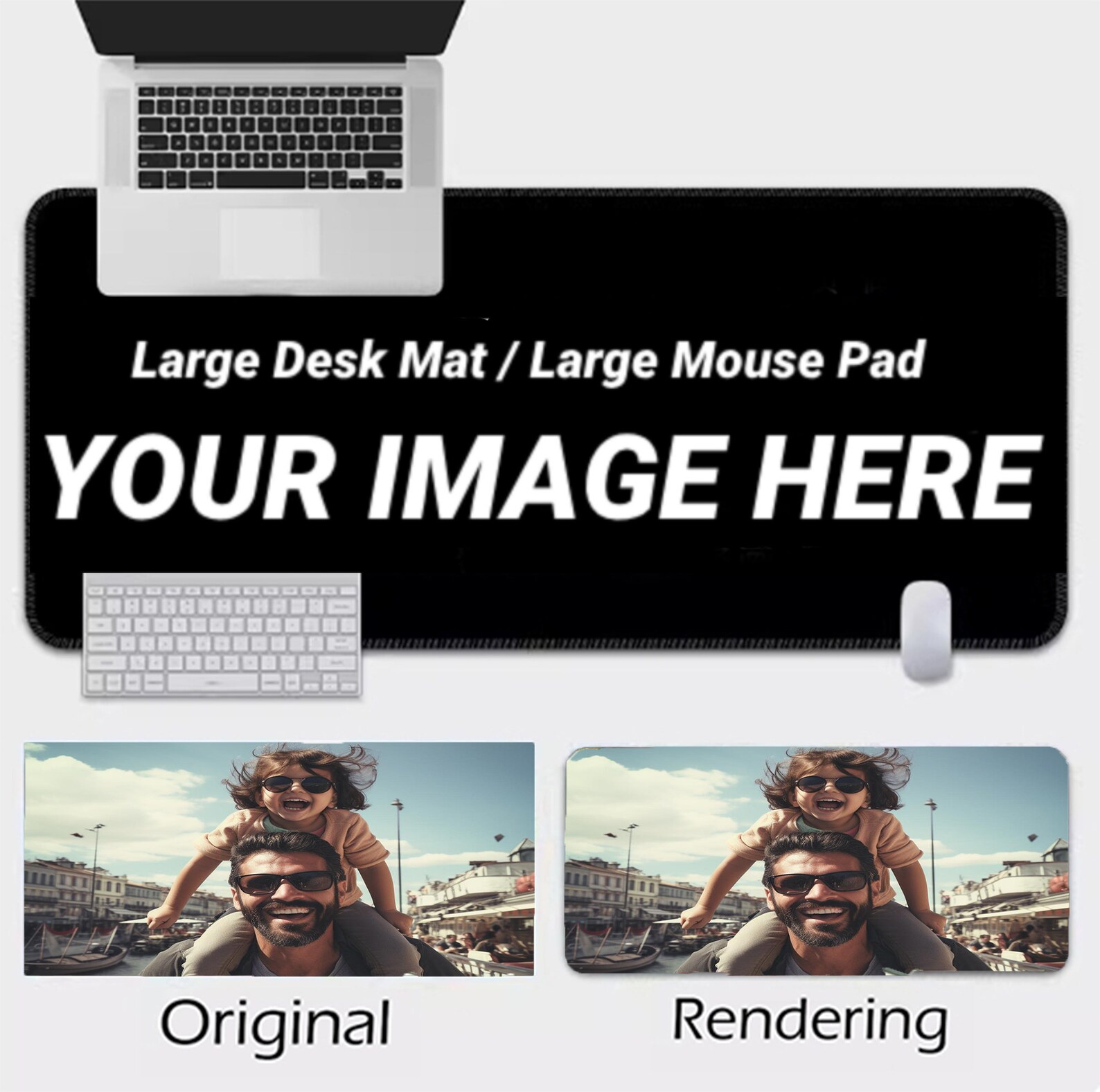 Custom Photo Desk Mat, Custom Your Image Mat, Large Desk Mat ...