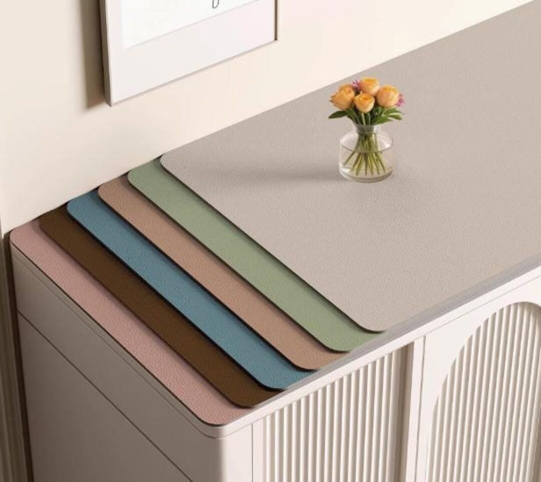 Sideboard Table Mat, Custom Size Desk Mat, Office Desk Mat, Countertop ...