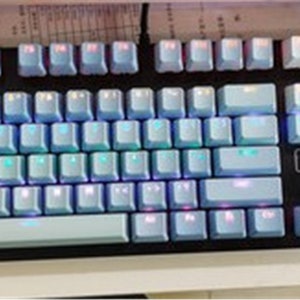 Rainbow Keycaps Set, Cherry Artisan Keycaps Set, 87 104 108 Resin MX ...