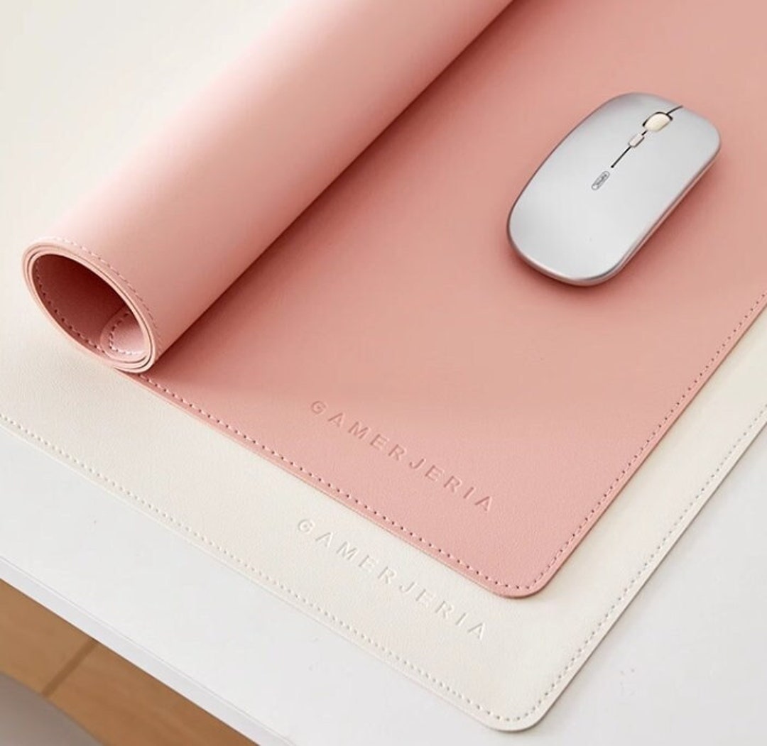 Light Pink Custom Desk Pad, 16 Colors to Choose, Office Desk Mat ...