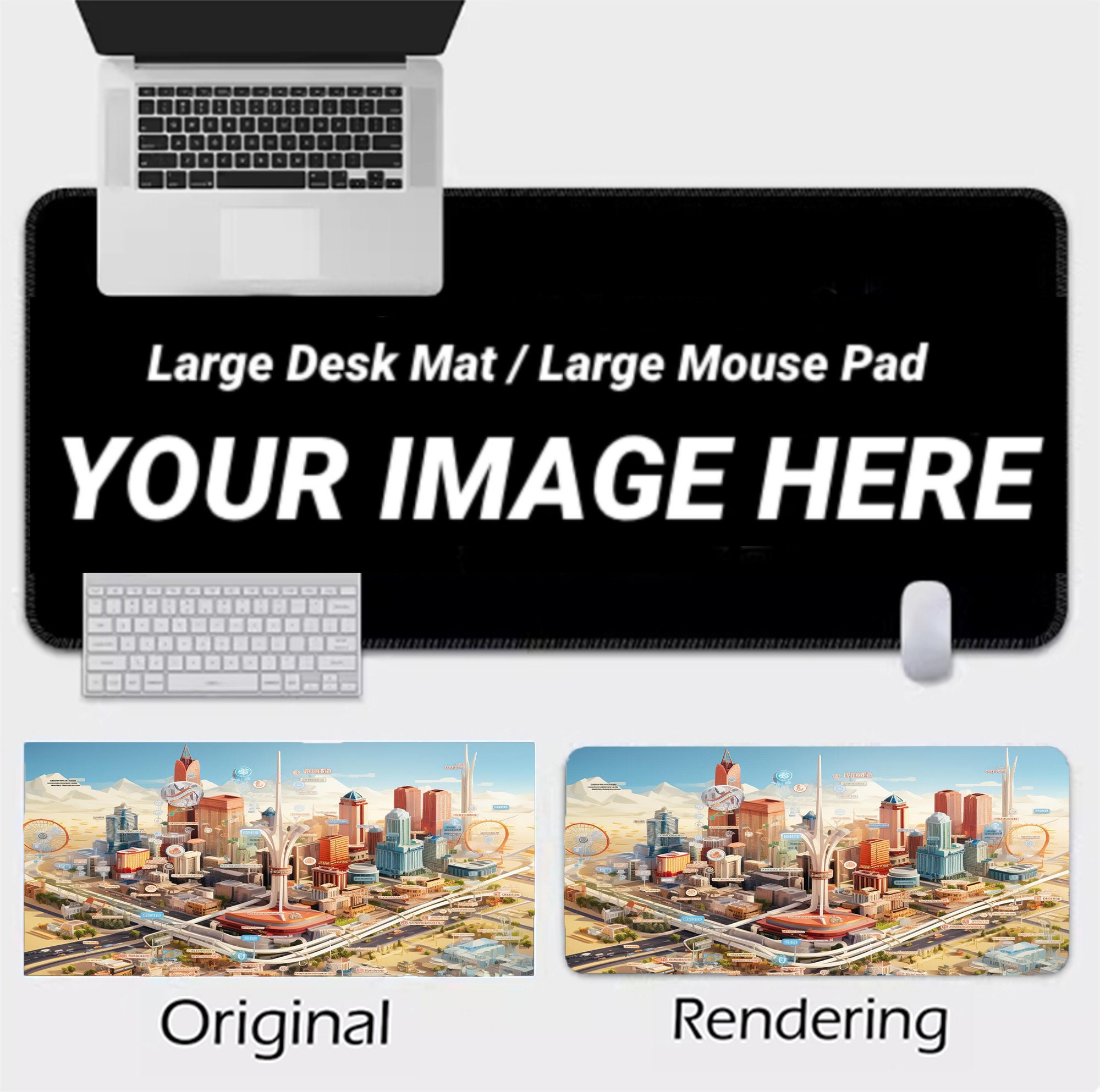 Custom Photo Desk Mat, Custom Your Image Mat, Large Desk Mat ...