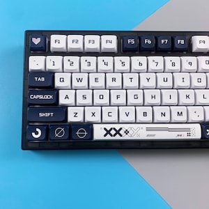 Black Print Keycaps Set Mechanical Keyboard Keycaps Set XDA - Etsy