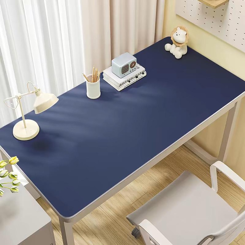 Leather Desk Mat, Custom Size Desk Mat, Large Desk Mat, Office Desk Mat ...