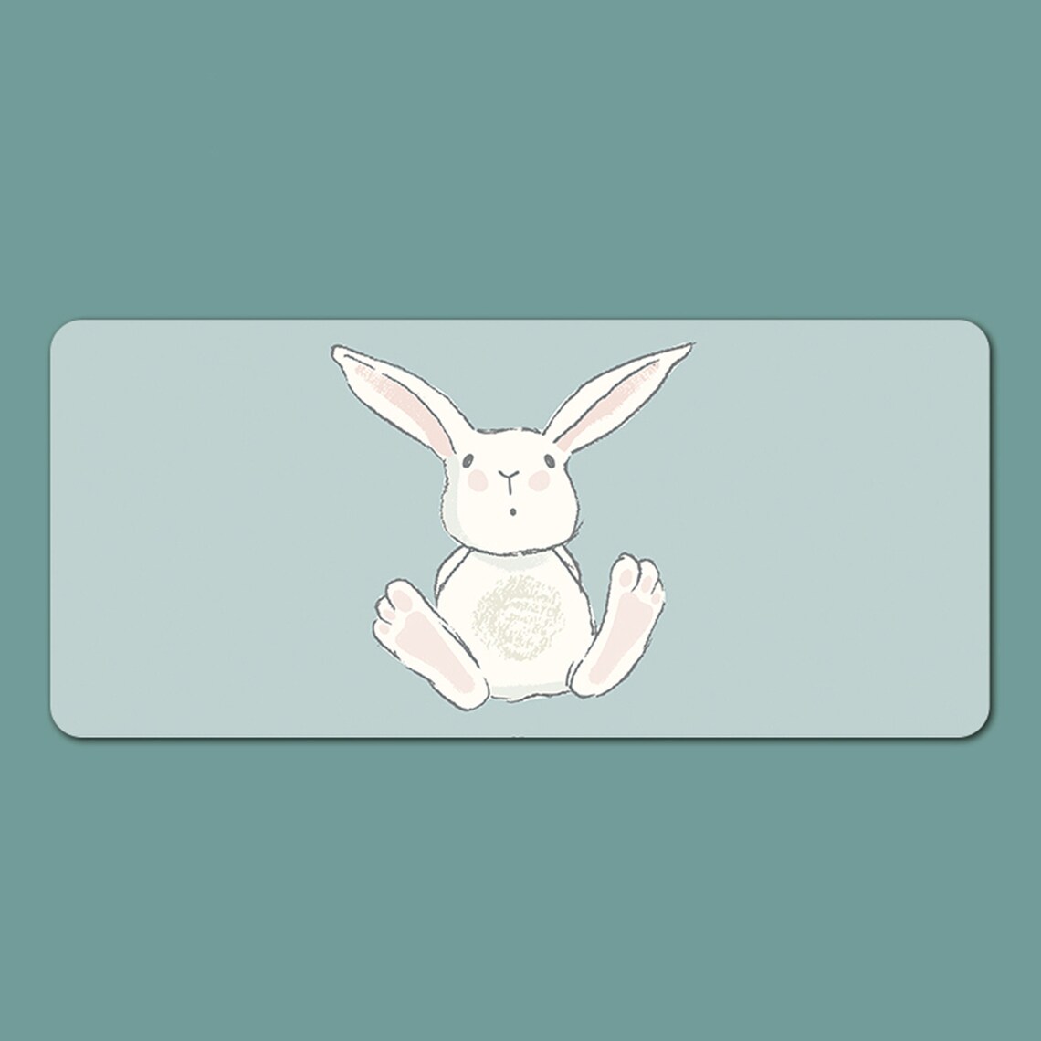 Moon Desk Mat Table Mousepad Rabbit Large Mouse Pad Gaming - Etsy