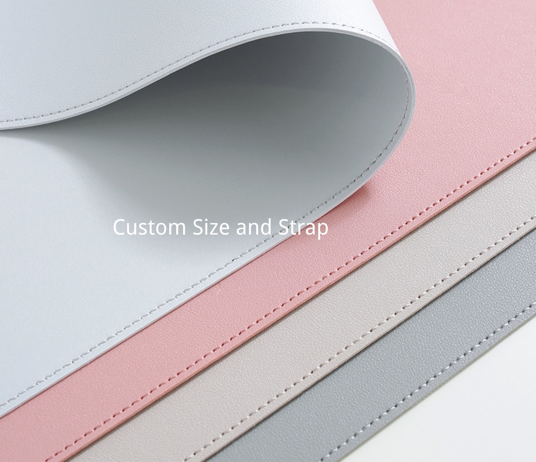 Leather Office Desk Mat, Custom Size Desk Mat, Large Waterproof Mouse ...