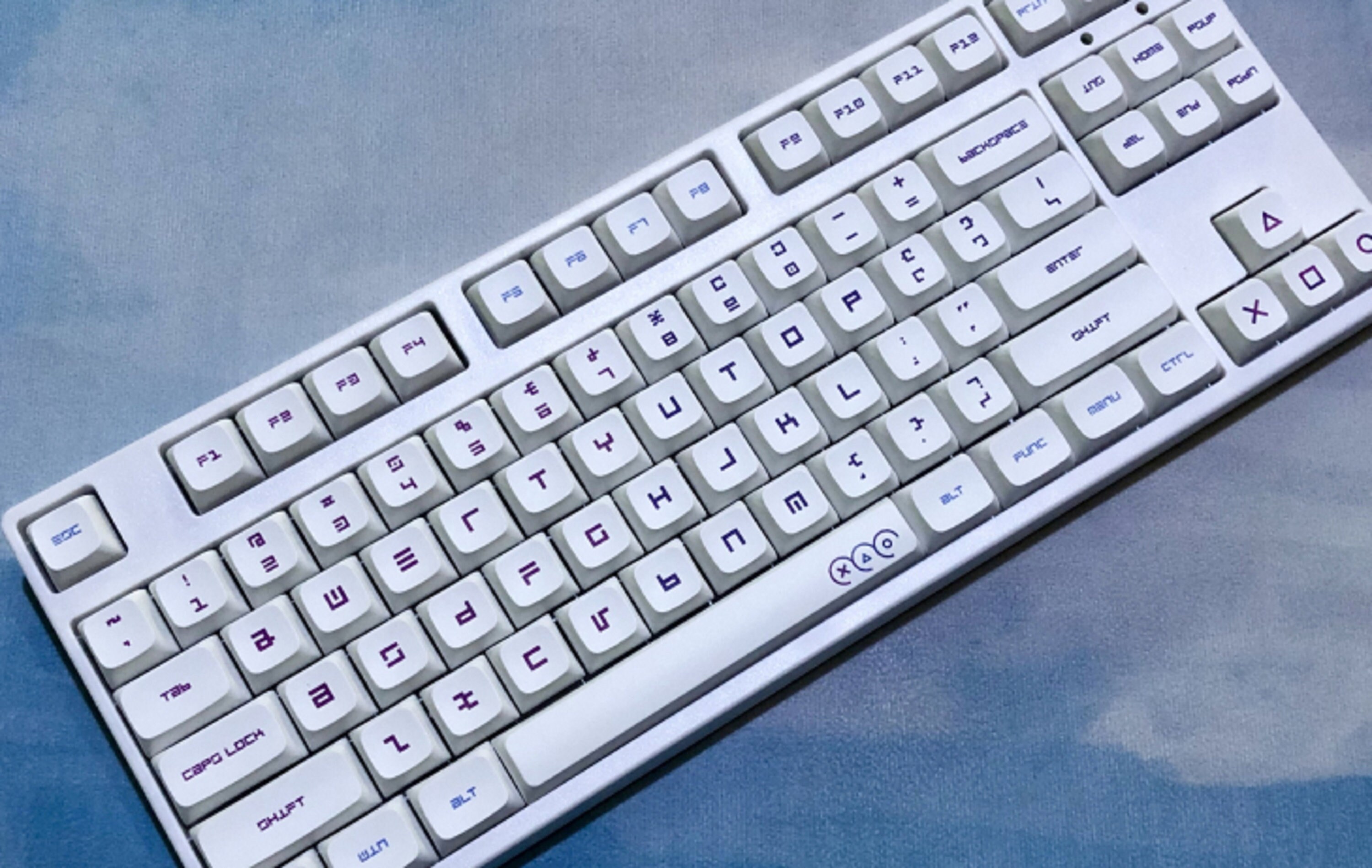 White Keycaps Set Xda Artisan Keycaps Set 64 68 96 104 108 | Etsy