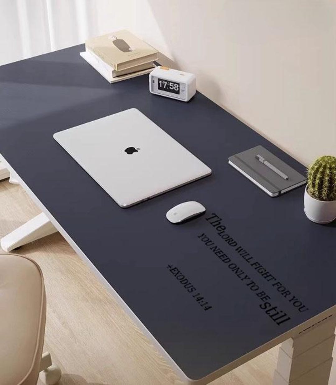 Inspirational Bible Verse Desk Mat, Christian Scripture Desk Mat, Bible ...