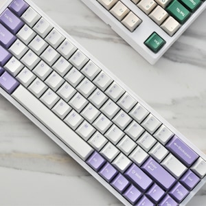 Red Keycaps Set, OEM Artisan Keycaps Set, 61 64 68 87 104 108 Resin MX ...