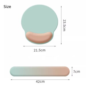 Gradient Wrist Rest, Memory Foam Wrist Rest, 3D Silicone Thickened ...
