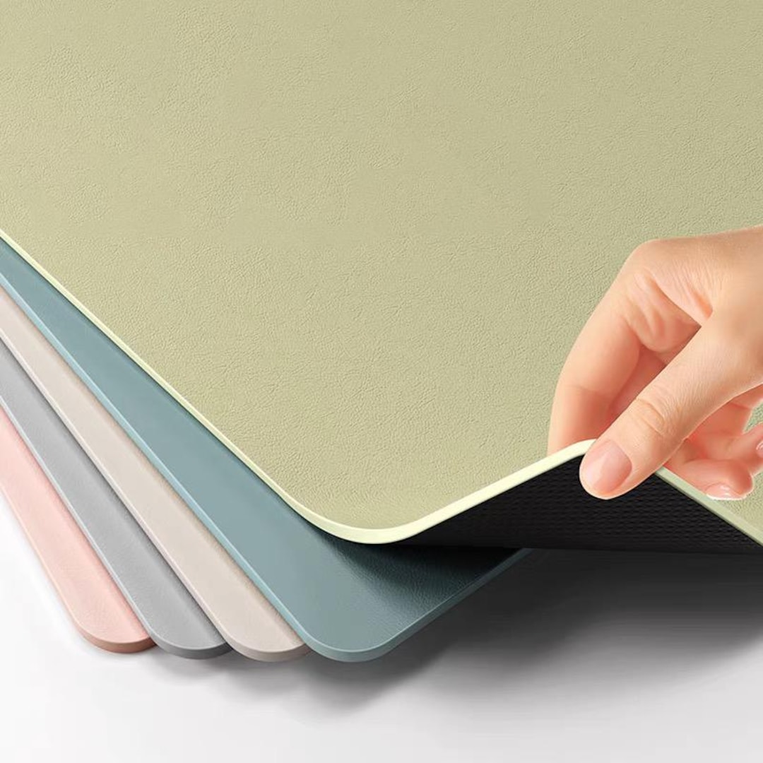 Leather Desk Mat, Custom Size Desk Mat, Large Desk Mat, Office Desk Mat ...