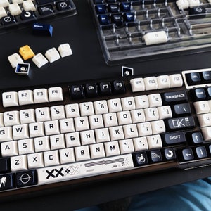 Black Print Keycaps Set Mechanical Keyboard Keycaps Set XDA - Etsy