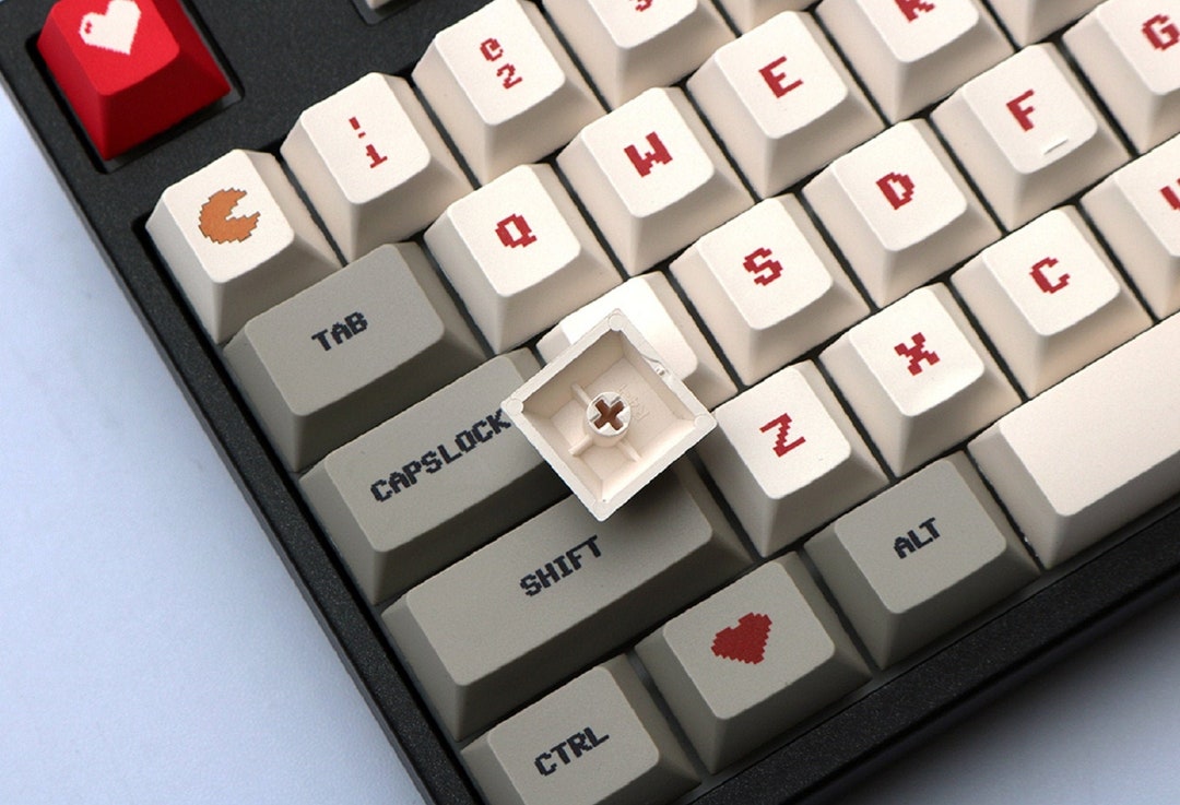 Retro Keycaps Set Cherry Artisan Keycaps Set 60 68 84 108 - Etsy